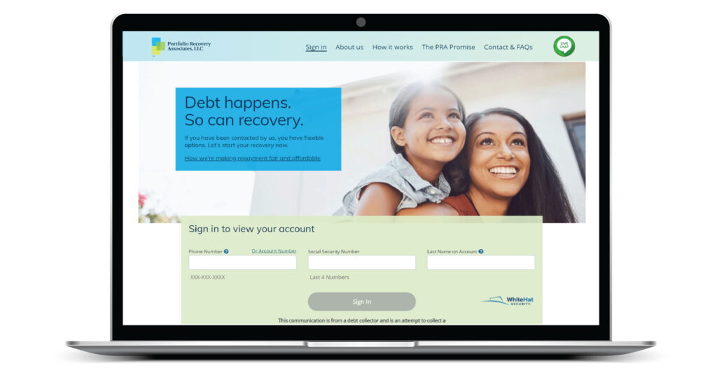 New Portfolio Recovery Associates, LLC’s Website - PRA Group • PRA Group